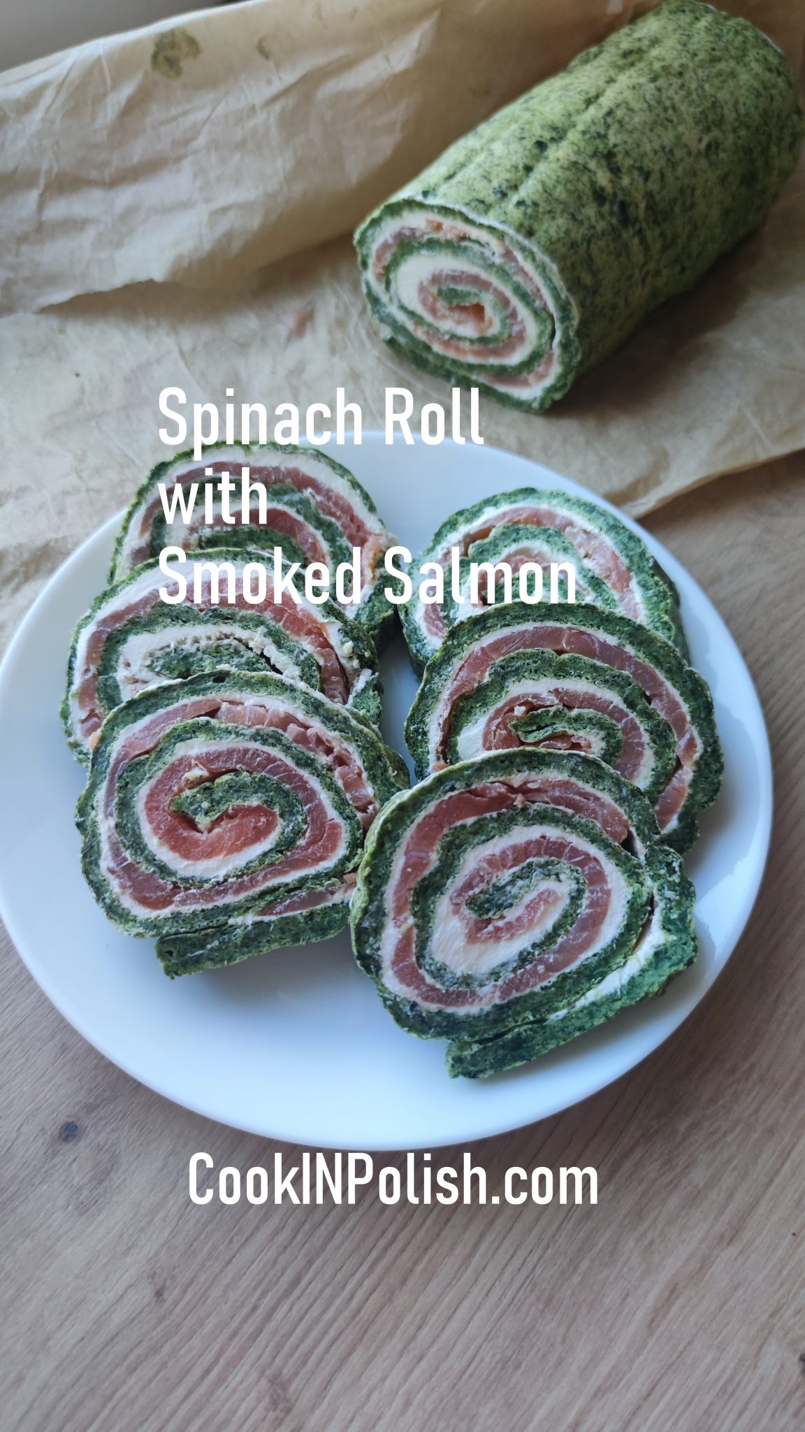 Spinach Roll with Smoked Salmon - CookINPolish – Polish Food Recipes