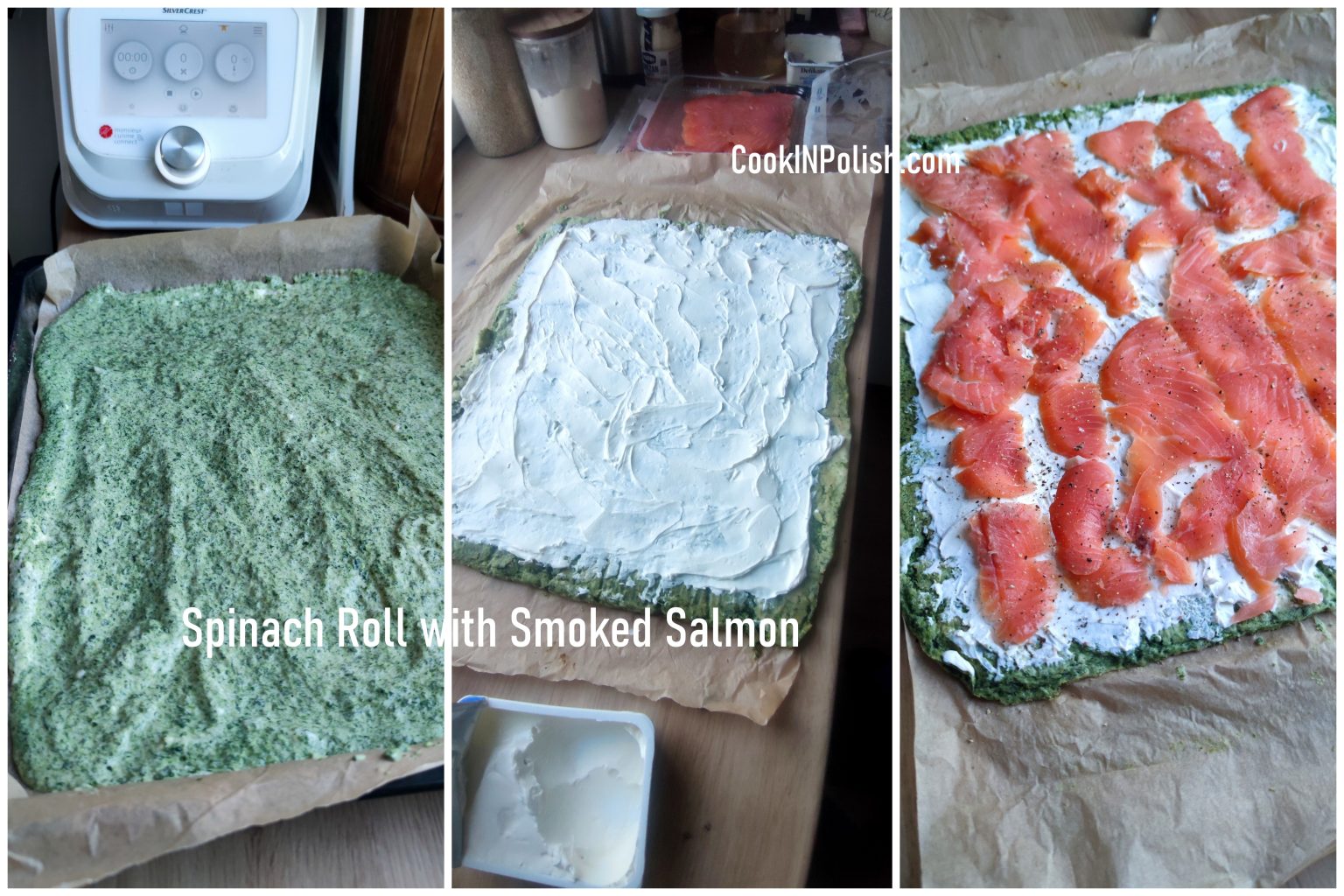 Spinach Roll with Smoked Salmon - CookINPolish – Polish Food Recipes