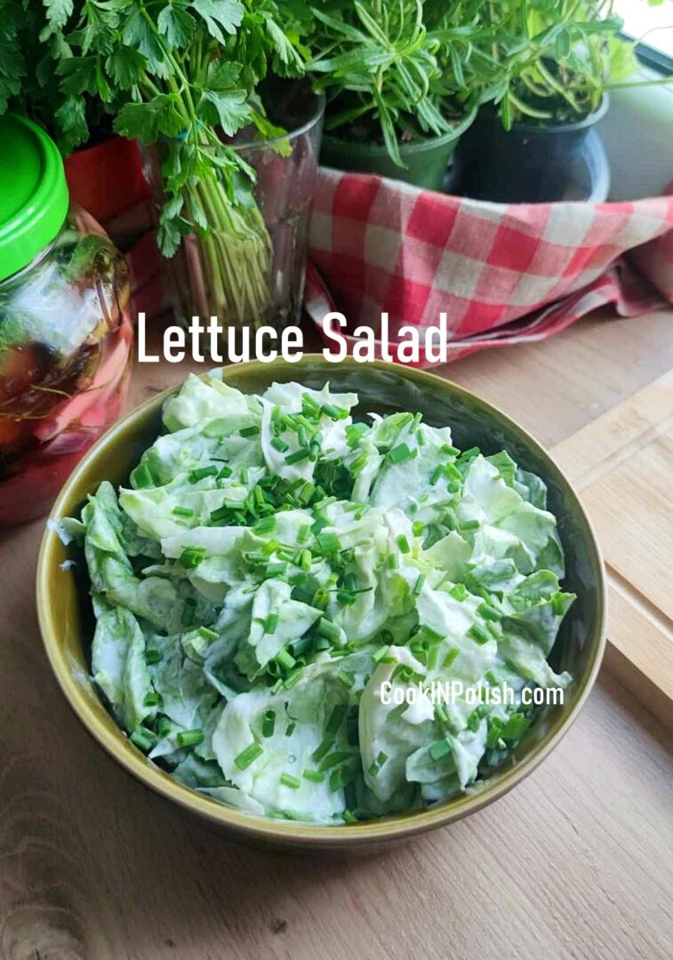 Creamy Lettuce Salad - CookINPolish – Polish Food Recipes